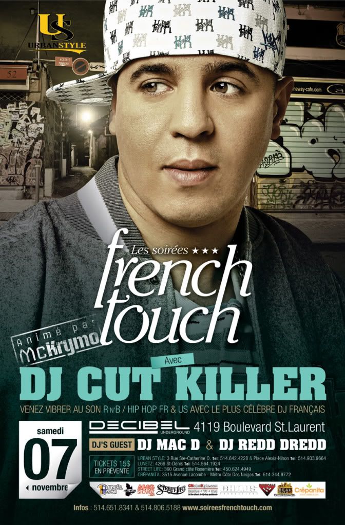 DJ Cut Killer Live in Montreal @ Club Decibel (Nov. 7th)