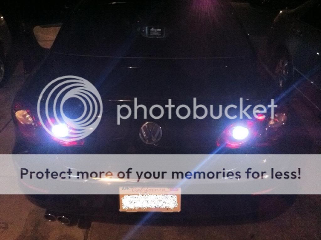 Installed LED reverse lights | VW Vortex - Volkswagen Forum