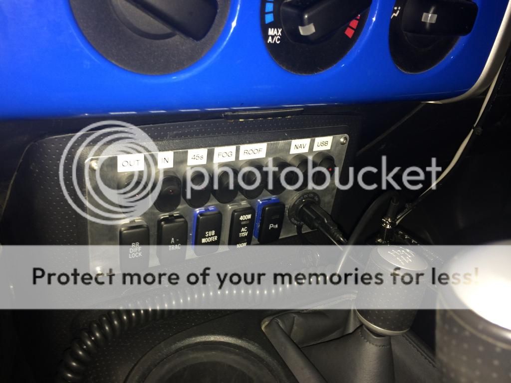 Lower Console Modified Switch Panel Input | Toyota FJ Cruiser Forum